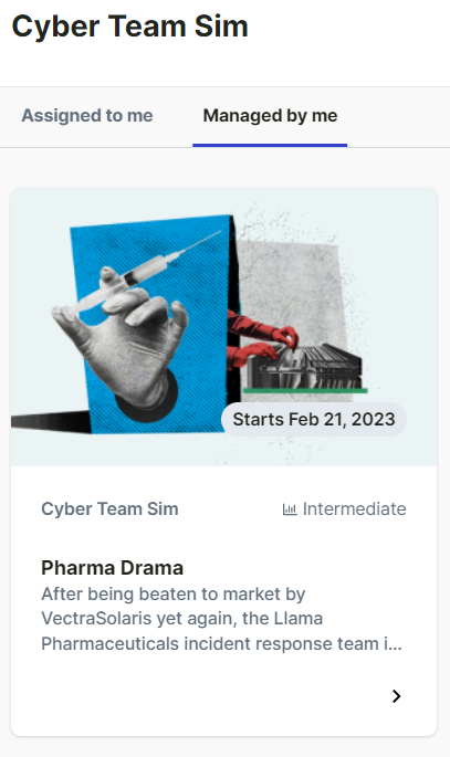 Managing a Team Sim Exercise – Customer Help Center